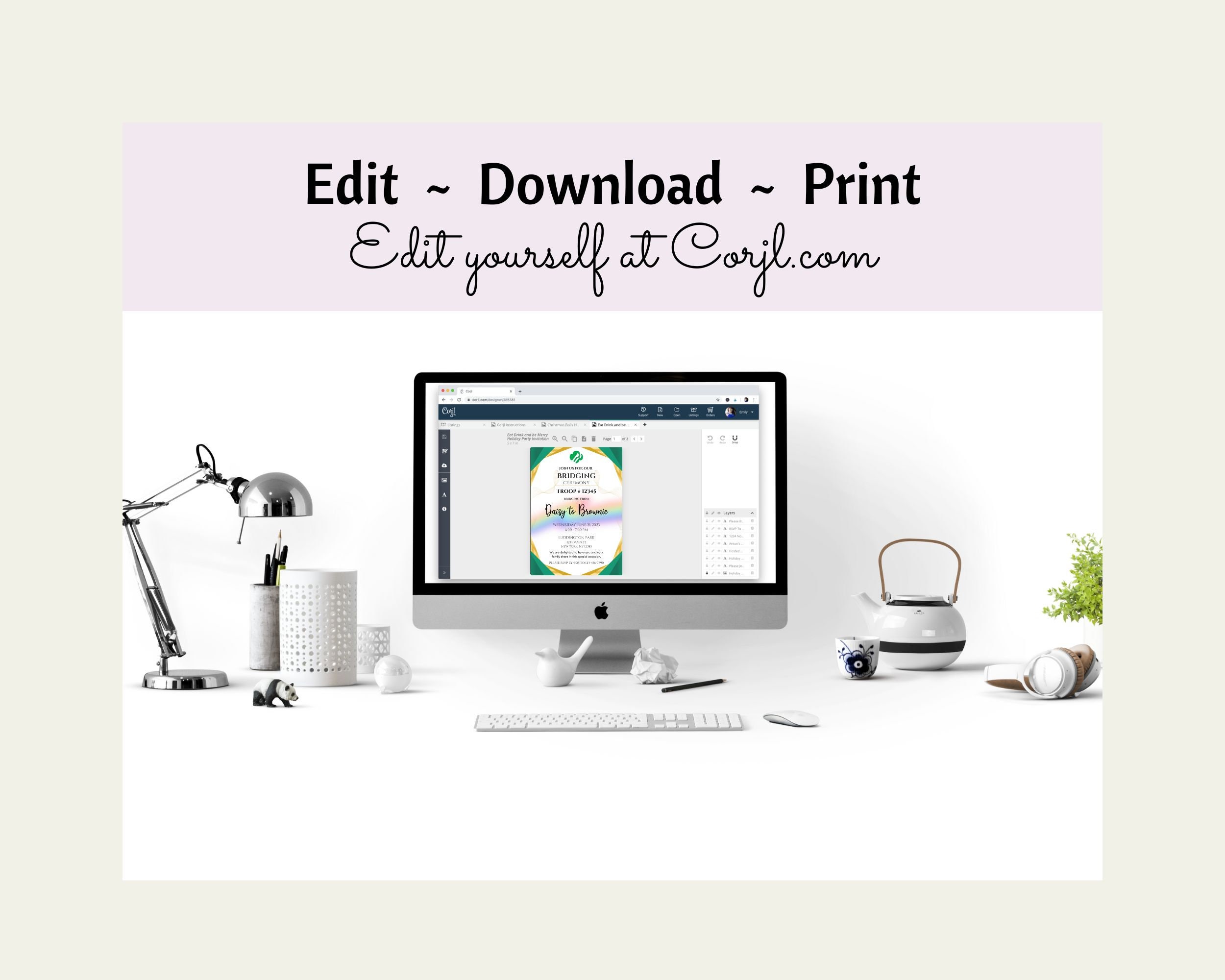 Brownie Girl Scout 1st and 2nd Year Certificate of Completion ...
