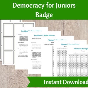 Democracy for Juniors Badge Activity Kit | Girls Scout Troop Organizer ...