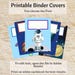 Space Printable Binder Covers for School Editable Home Office Binder ...