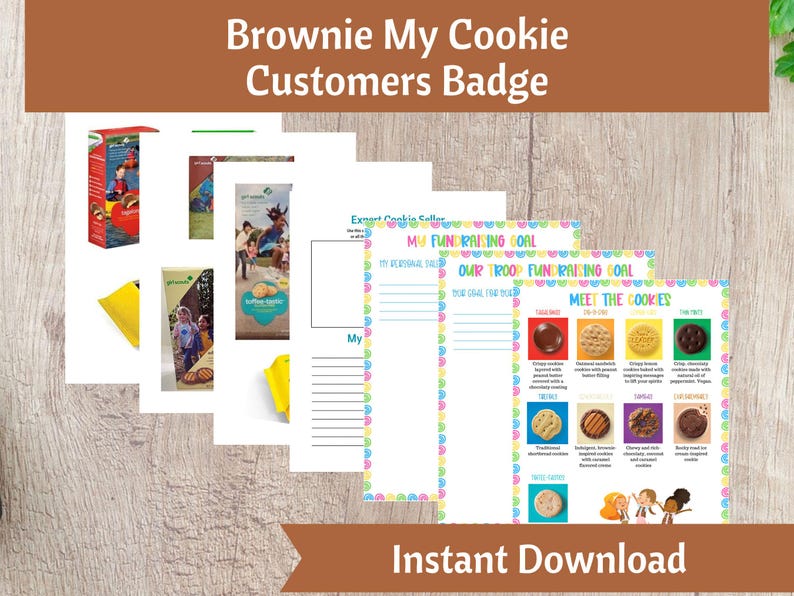 Brownie My Cookie Customers Badge Activity Kit | Girls Scout Troop ...
