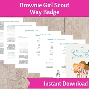 Brownie Girl Scout Way Badge Activity Kit Girls Scout Troop Organizer ...