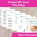 Brownie Girl Scout Way Badge Activity Kit Girls Scout Troop Organizer ...