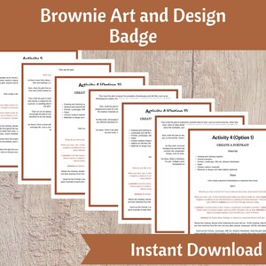 Brownie Art and Design Badge Activity Kit | Girls Scout Troop Organizer ...
