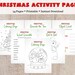 Christmas Activity Pages - Printable - Instant Download - Homeschool ...