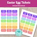Easter Egg Tickets Printable | Fun Easter Basket Filler & Egg Hunt ...