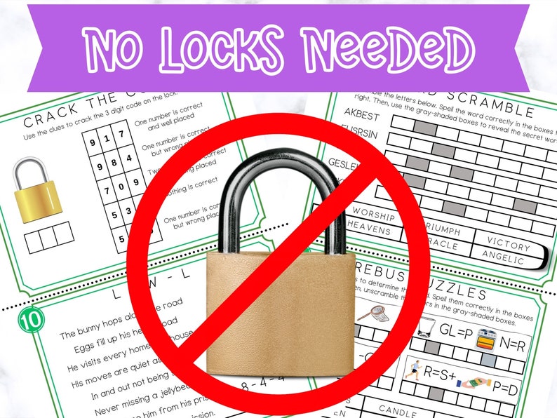 Escape Room for Kids - DIY Printable Game – Easter Bunny Escape Room ...