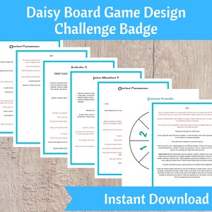 Daisy Board Game Design Challenge Badge Activity Kit | Girls Scout ...