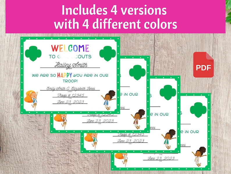 Welcome to Scouts Certificate - Welcome to Troop Multilevel Certificate ...