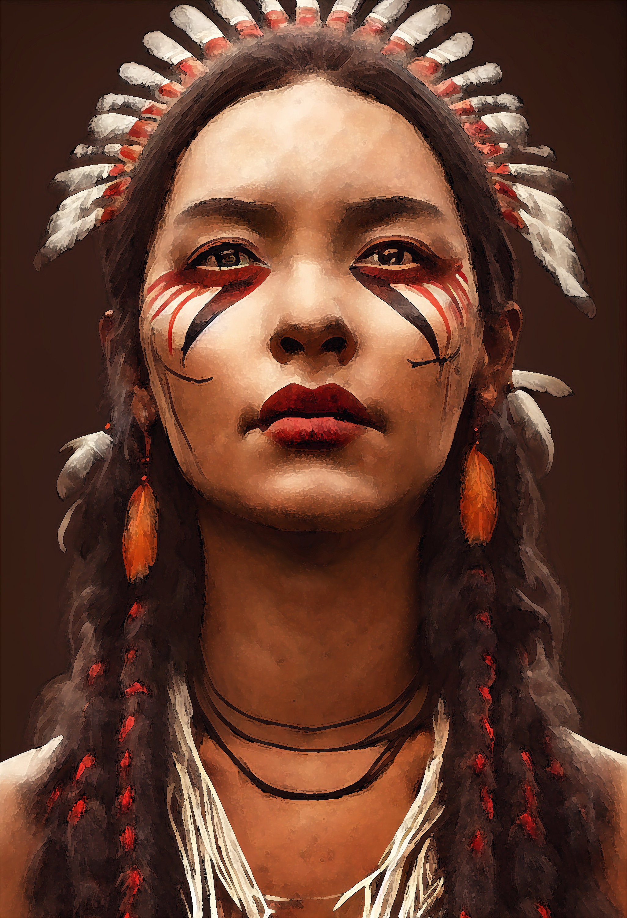 Native American War Paint Women
