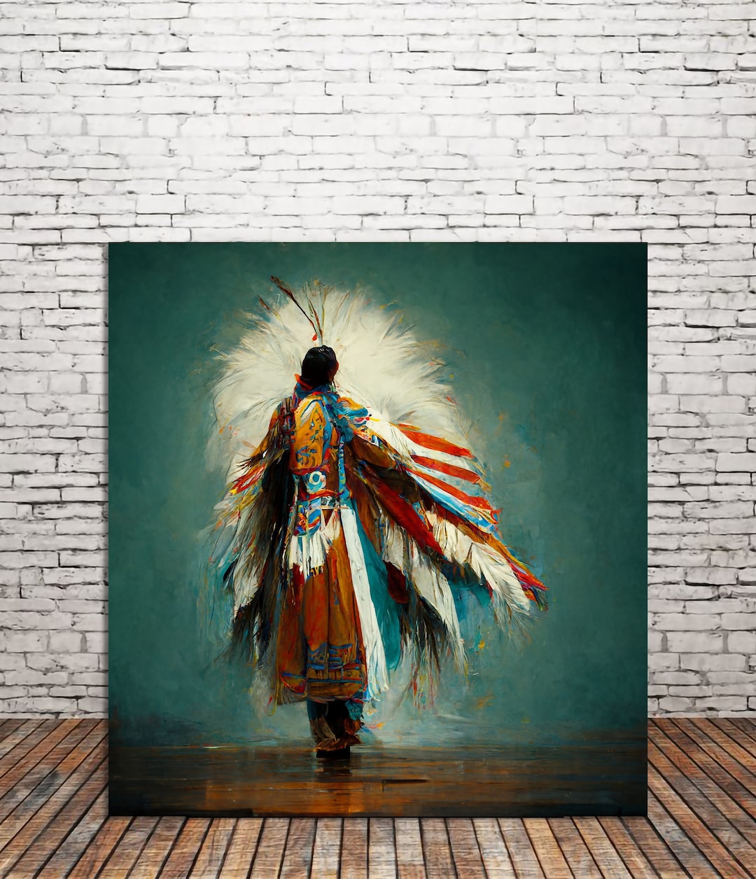 Native American Art Print or Canvas Wrap. Native American Dance, Native ...
