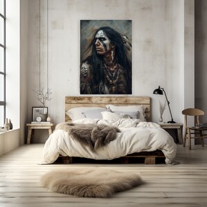 NEW First Nations Man Art Print or Canvas Wrap 'warrior's Journey ...