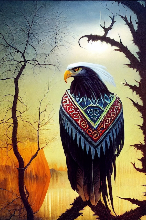 Native American Eagle Art Wallpaper