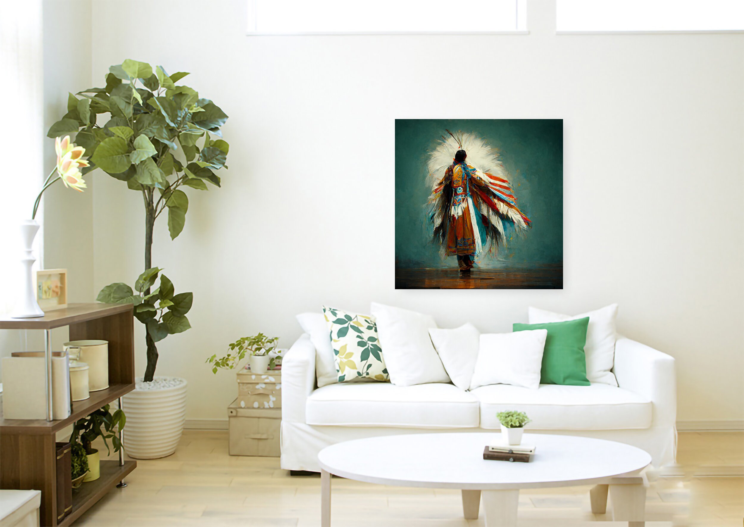 Native American Art Print or Canvas Wrap. Native American - Etsy