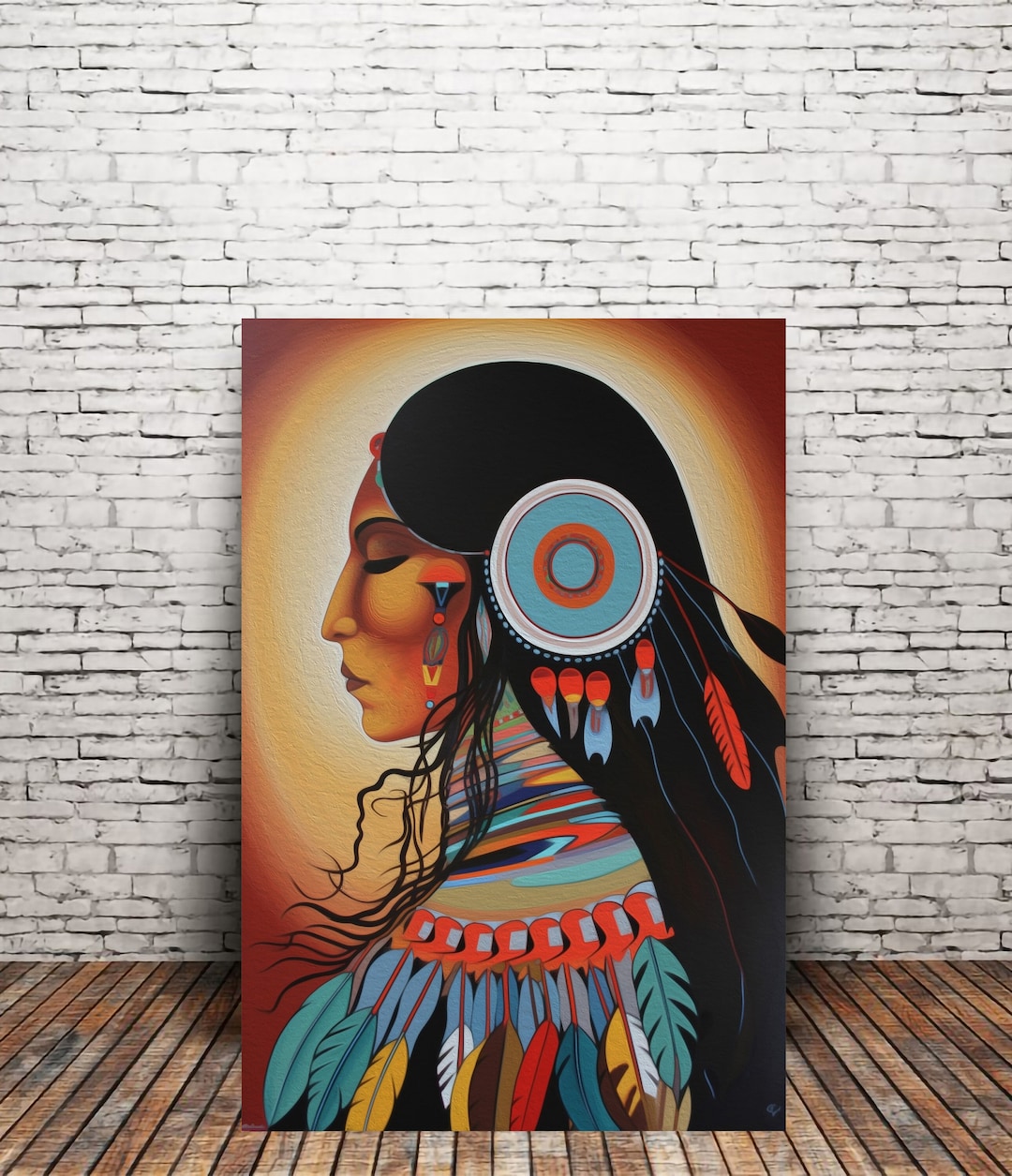 APONI Butterfly Native American Art Print or Canvas, Native American ...