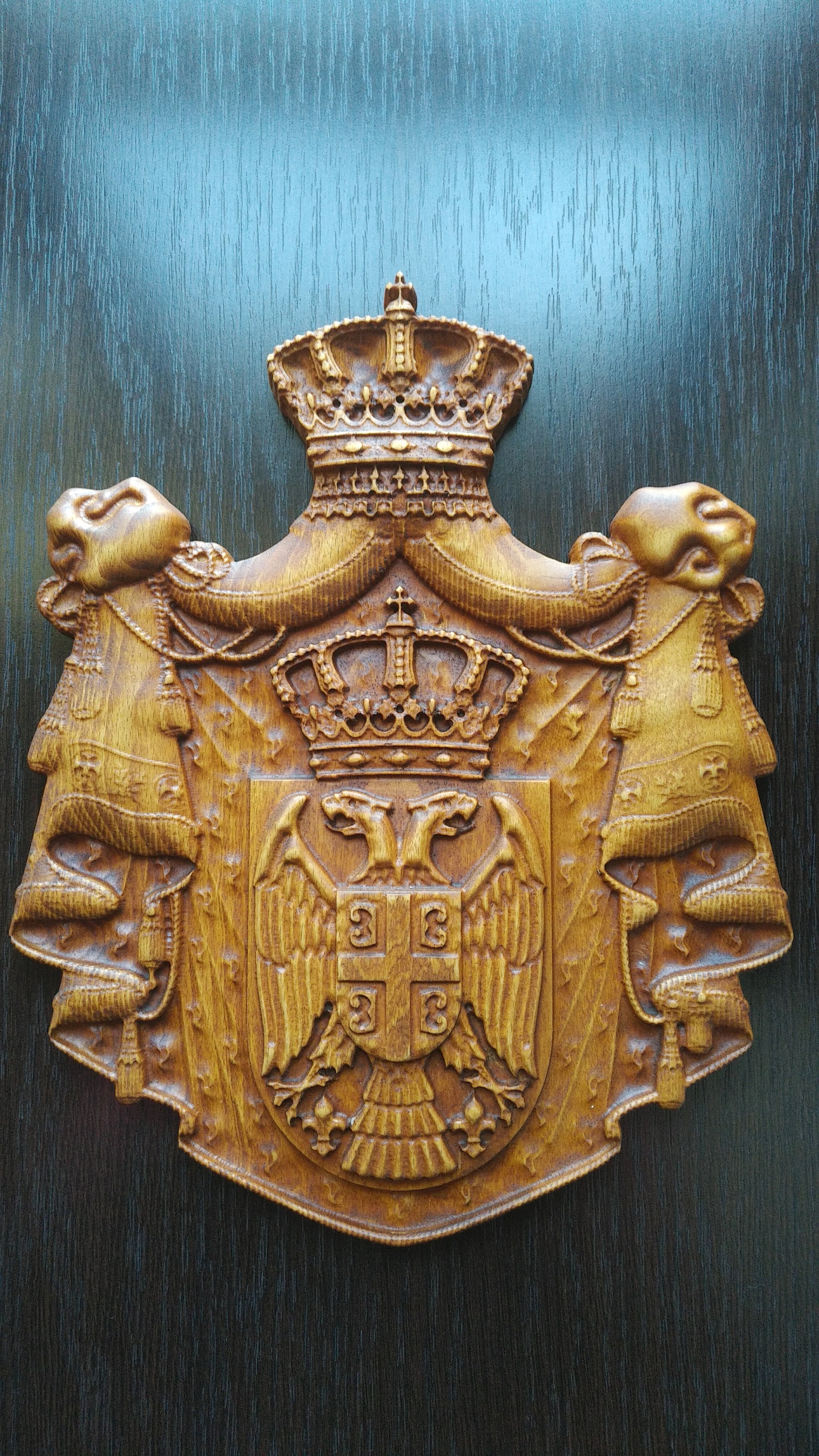 Serbia Crest Grb Srbije Coat of Arms Wood Carve Home Decor Gift - Etsy