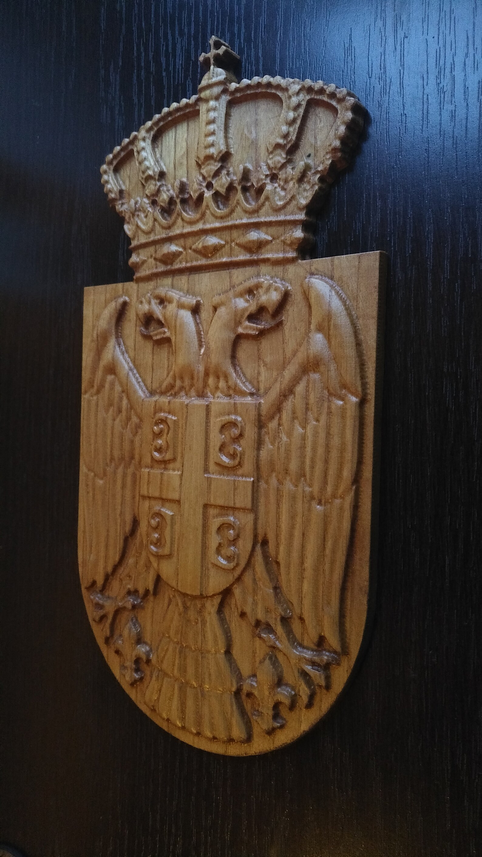 Serbia Crest Grb Srbije Coat of Arms Wood Carve Home Decor Small - Etsy