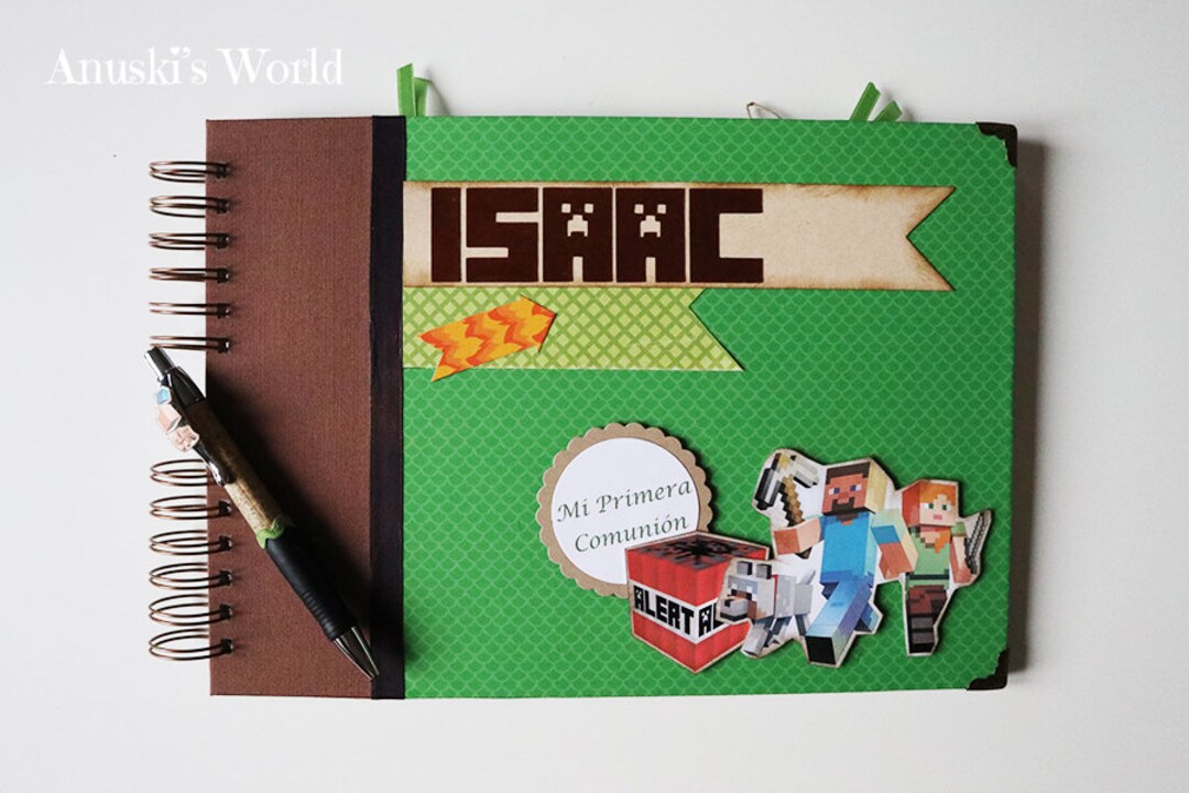 Personalized Communion Signature Book Minecraft - Etsy