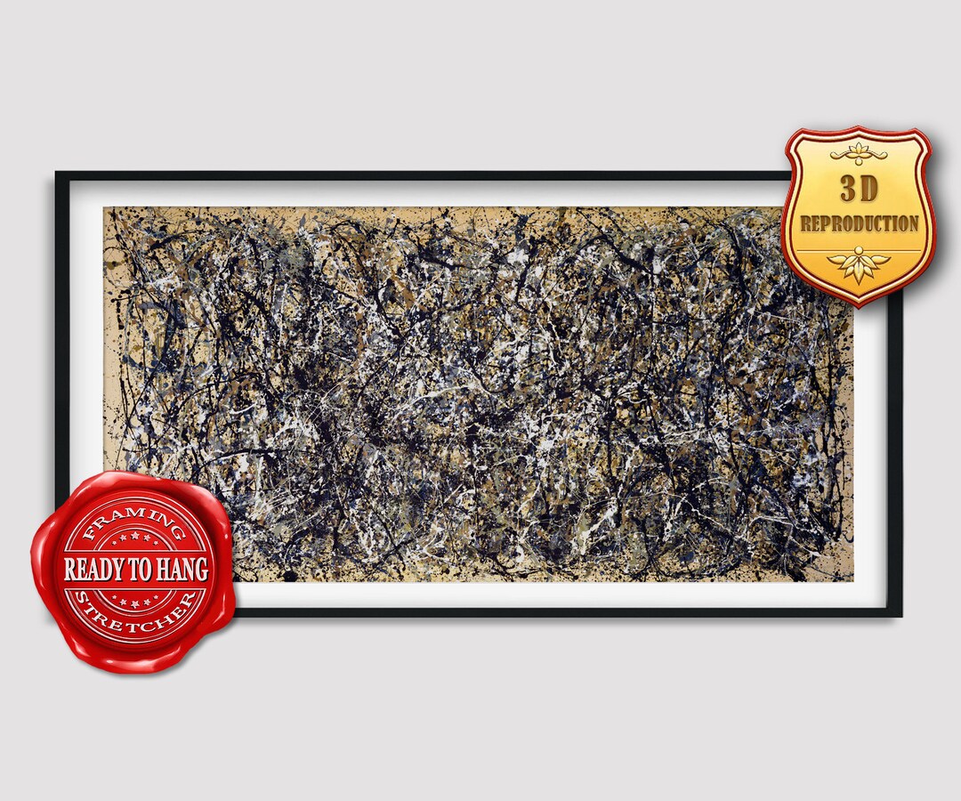 Jackson Pollock One Number 31 Giclee Print Reproduction Painting Large ...