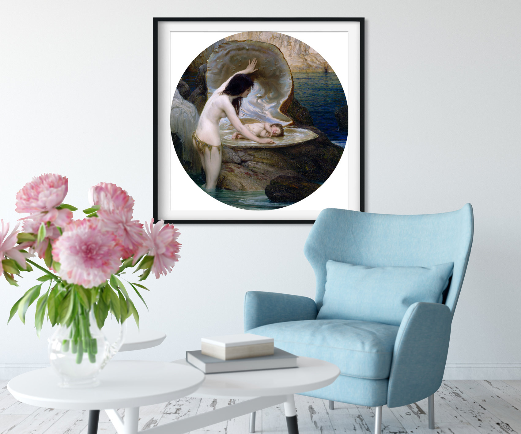 Herbert James Draper A Water Baby Giclee Print Reproduction - Etsy España