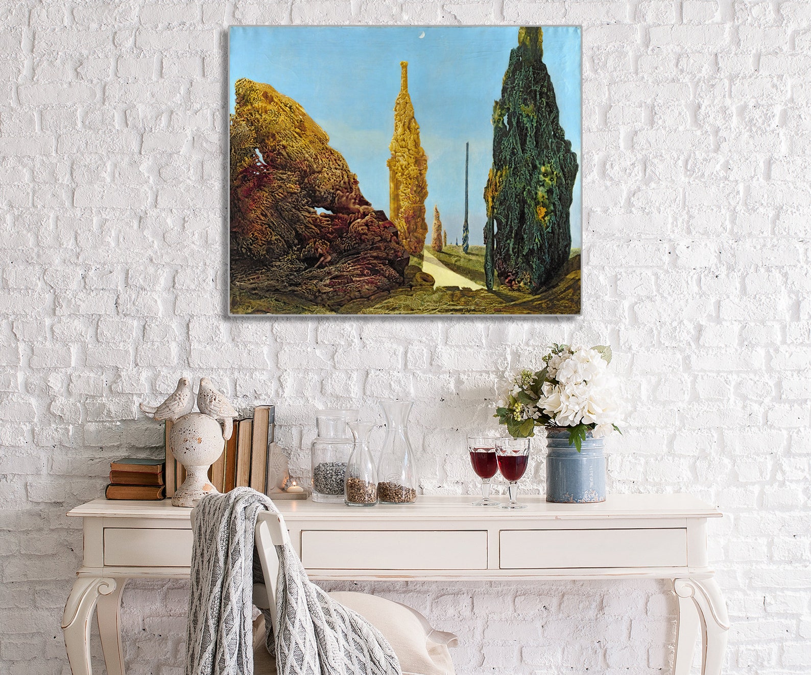 Max Ernst Solitary and Conjugal Trees Giclee Print Reproduction ...