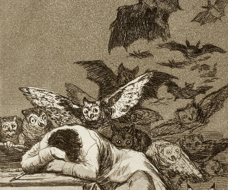 Francisco Goya The Sleep of Reason Produces Monsters Giclee | Etsy