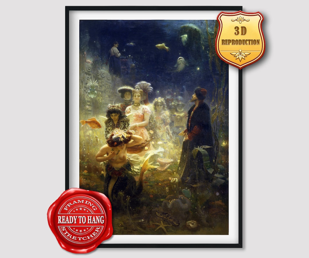 Ilya Repin Sadko Giclee Print Texture Gel Reproduction Painting Large ...