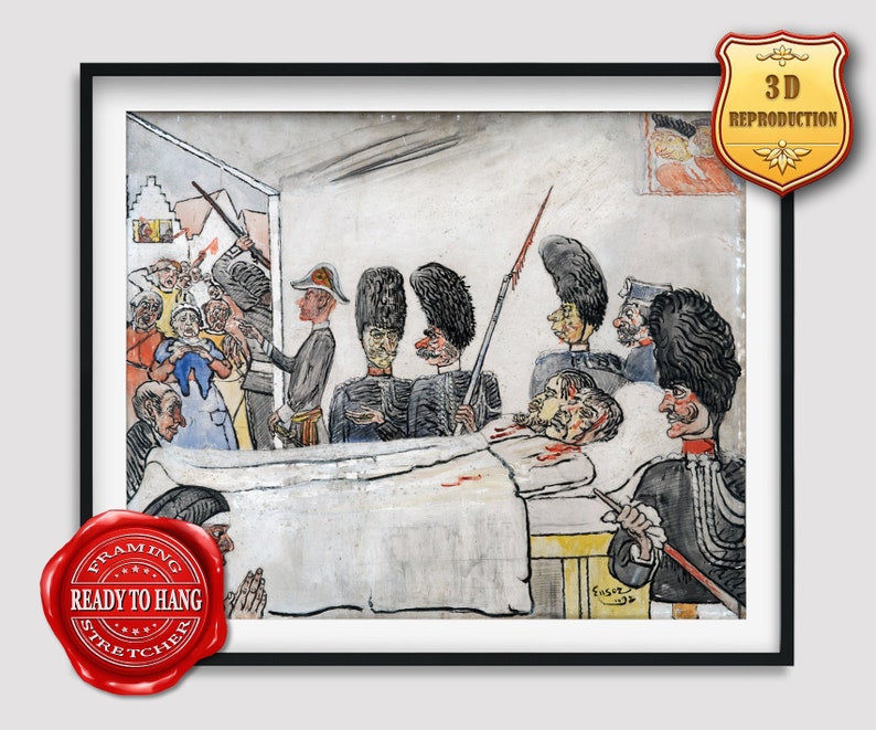 James Ensor the Gendarmes Giclee Print Texture Gel - Etsy