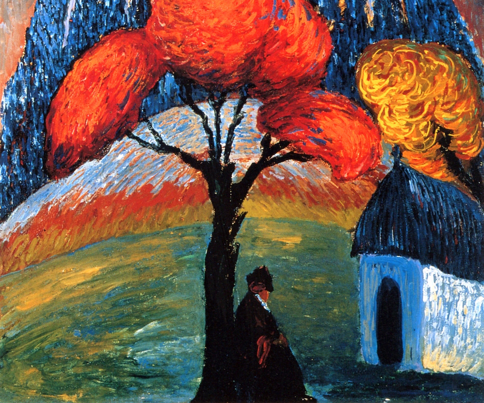 Marianne von Werefkin The Red Tree Giclee Print Reproduction | Etsy