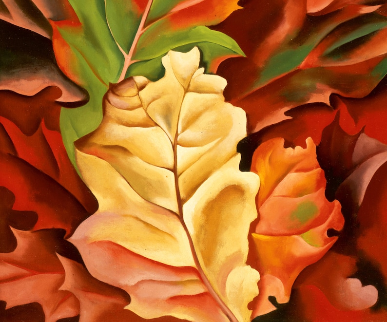 Georgia O'Keeffe Autumn Leaves Giclee Print Reproduction | Etsy