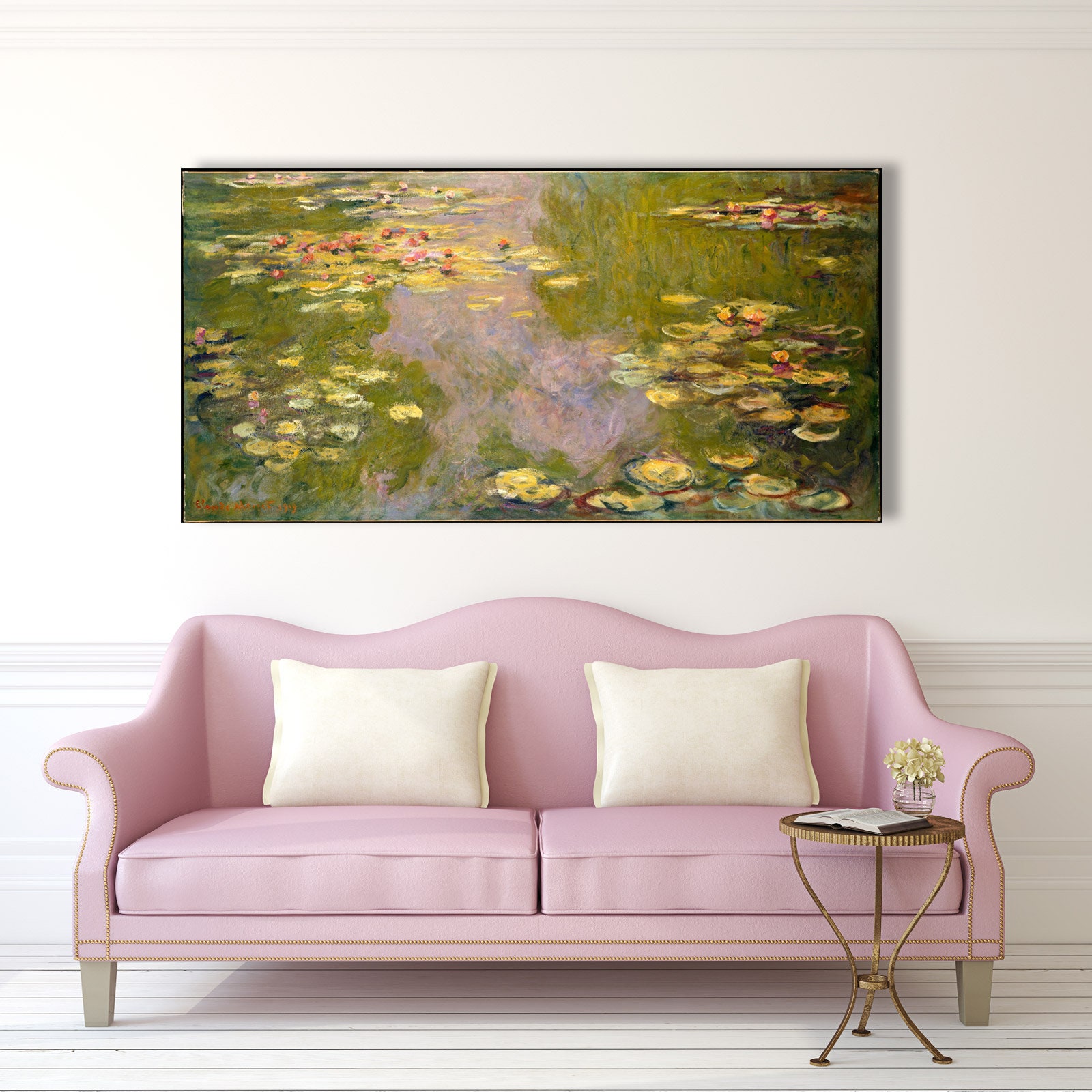 Claude Monet Water Lilies Giclee Print Texture Gel | Etsy