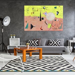 Joan Miró the Hunter Catalan Landscape Giclee Print Reproduction ...