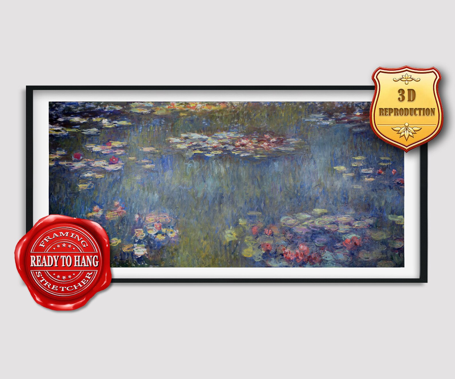 Claude Monet Water Lilies Pond Green Reflection Giclee Print - Etsy