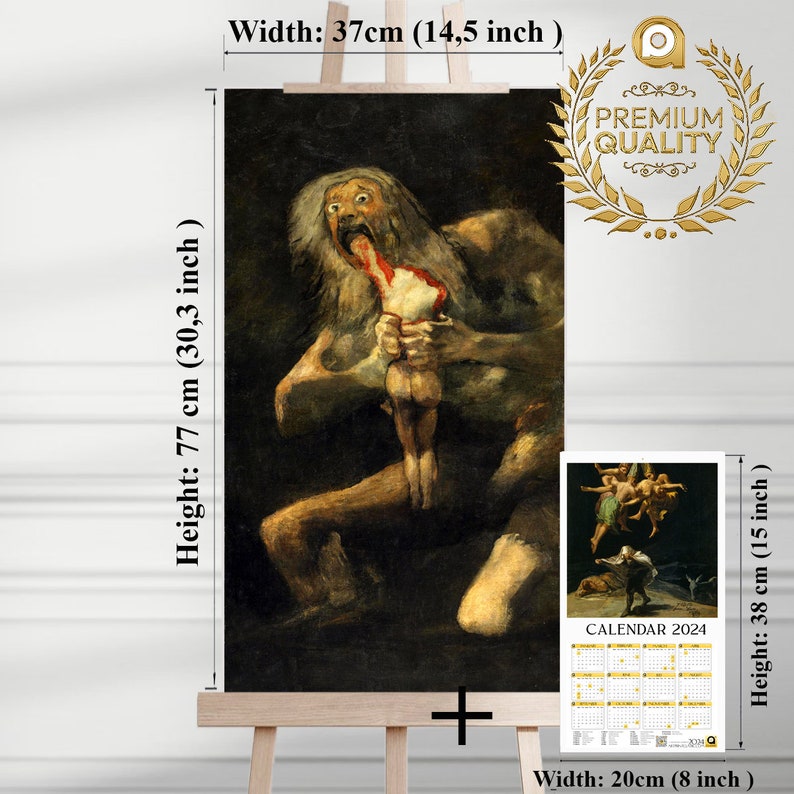 Francisco Goya Saturn Devouring His Son Ready to Hang 77x37x3cm ...