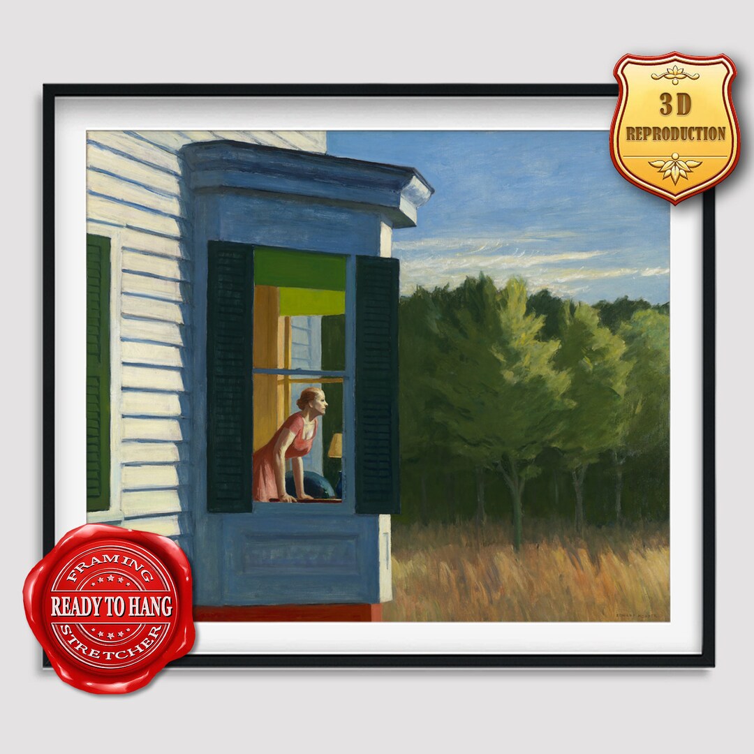 Edward Hopper Cape Cod Morning Giclee Print Texture Gel Reproduction ...