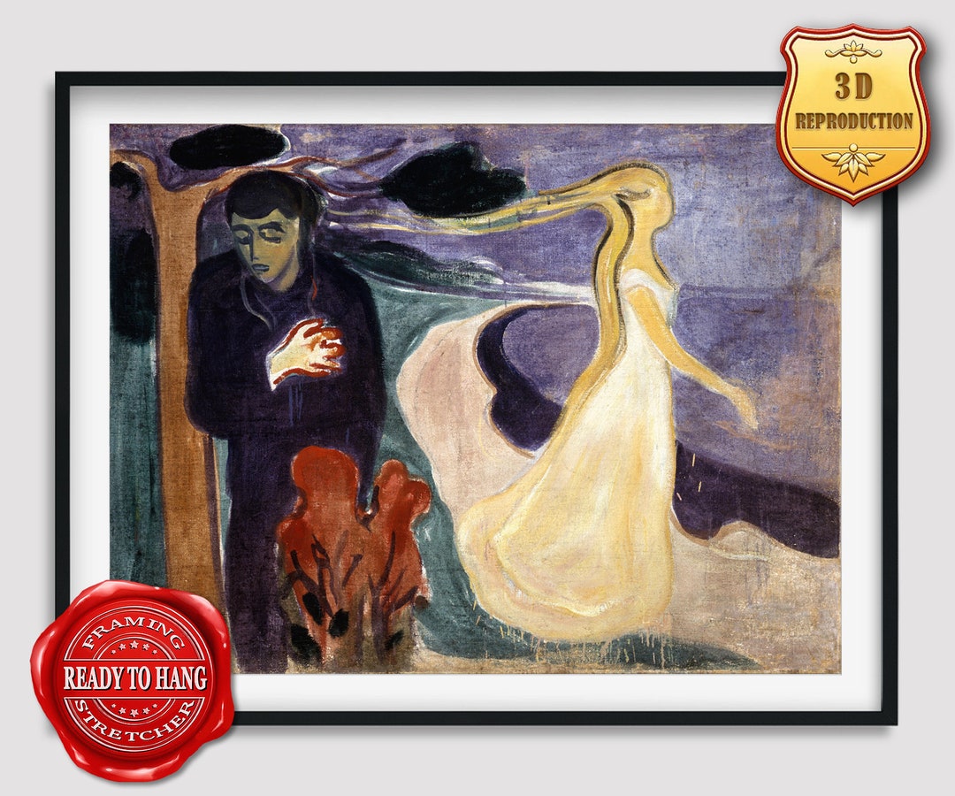 Edvard Munch Separation Giclee Print Texture Gel Reproduction Painting ...