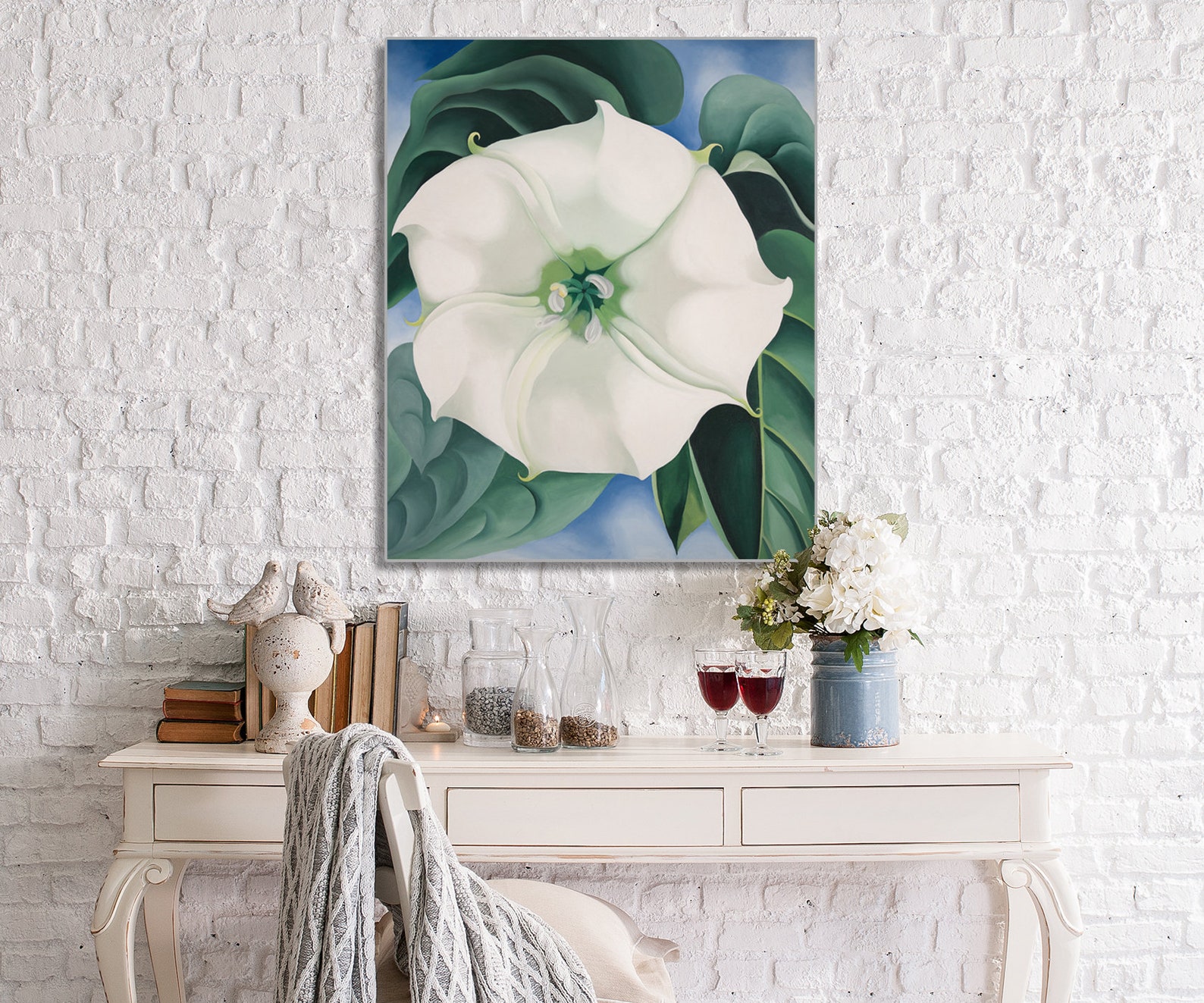 Georgia O'keeffe Jimson Weed White Flower No 1 Giclee - Etsy
