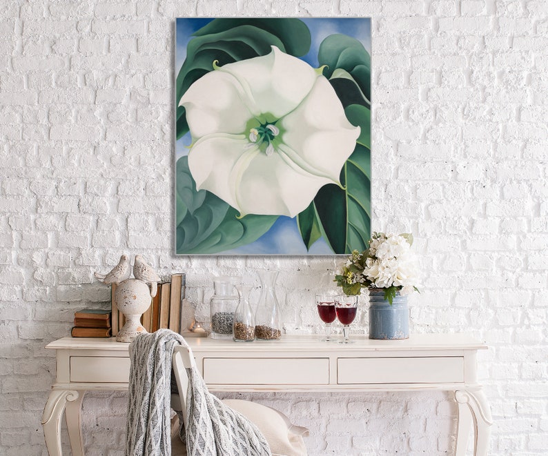Georgia O'keeffe Jimson Weed White Flower No 1 Giclee - Etsy
