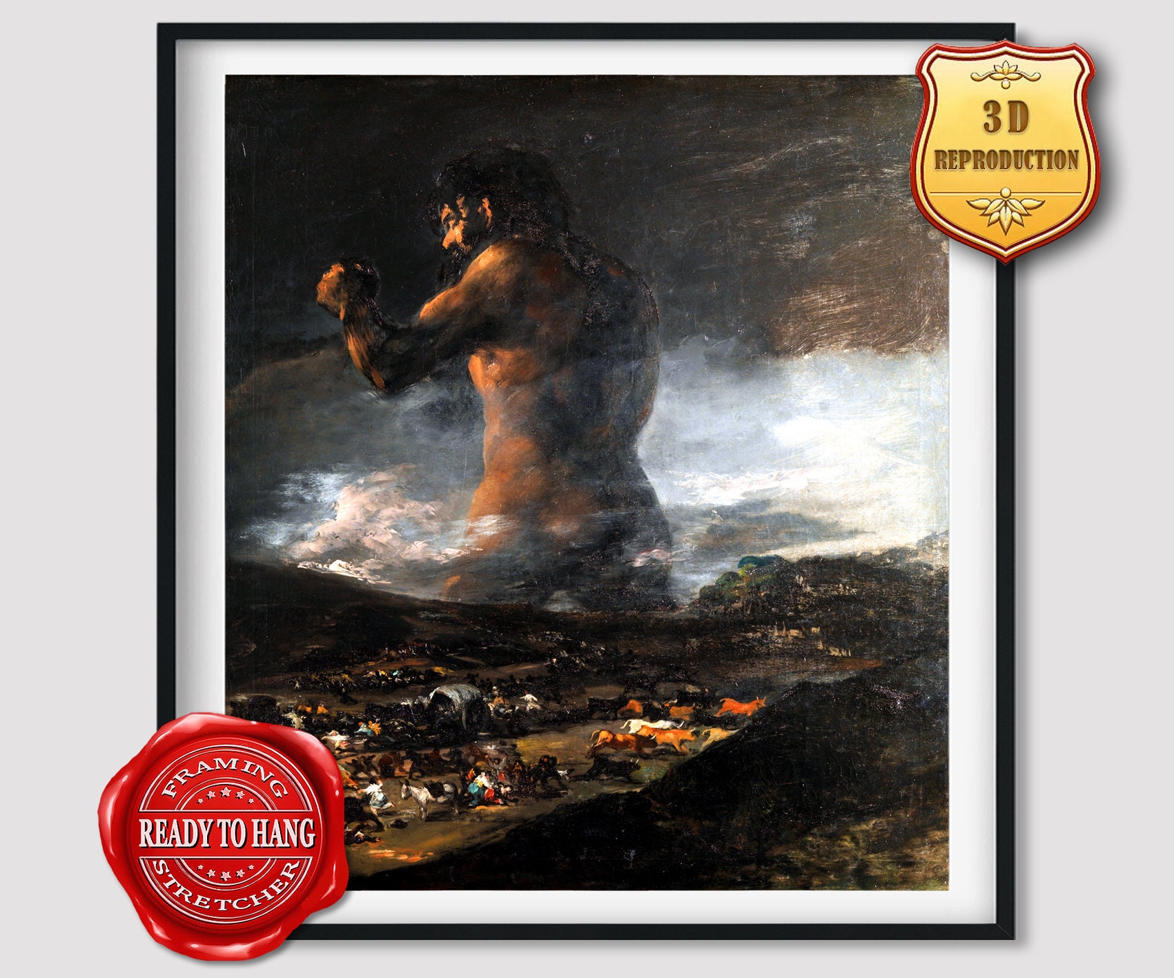 Francisco Goya The Colossus Giclee Print Reproduction Painting | Etsy
