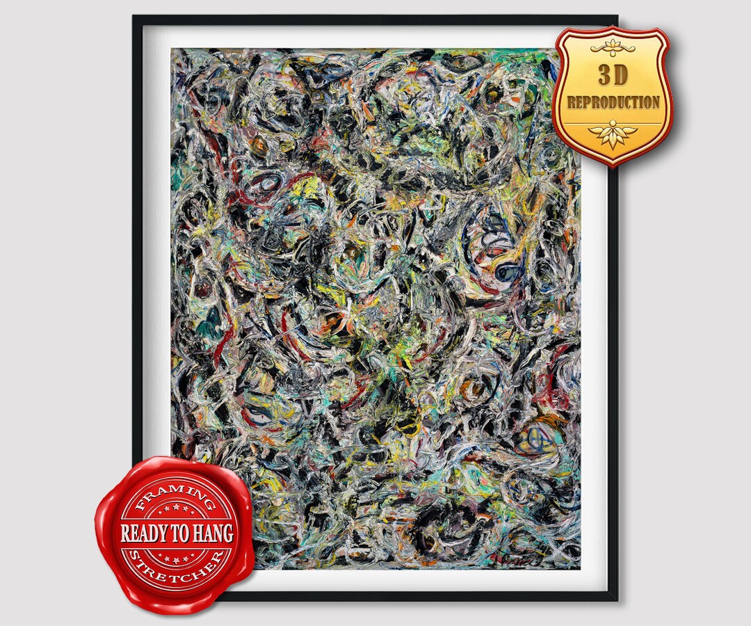 Jackson Pollock Eyes in the Heat Giclee Print Reproduction Painting ...