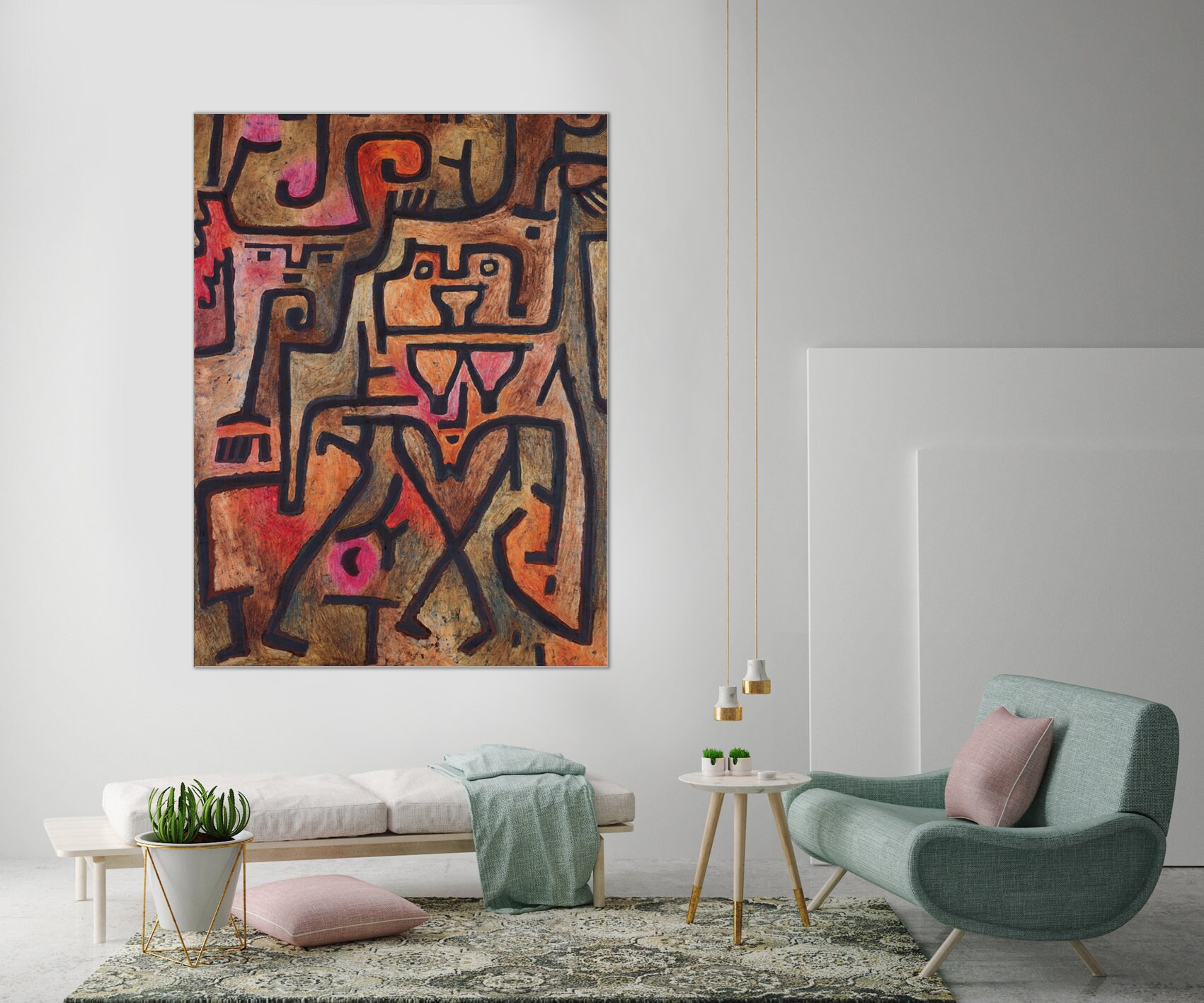 Paul Klee Forest Witches Giclee Print Texture Gel Reproduction | Etsy