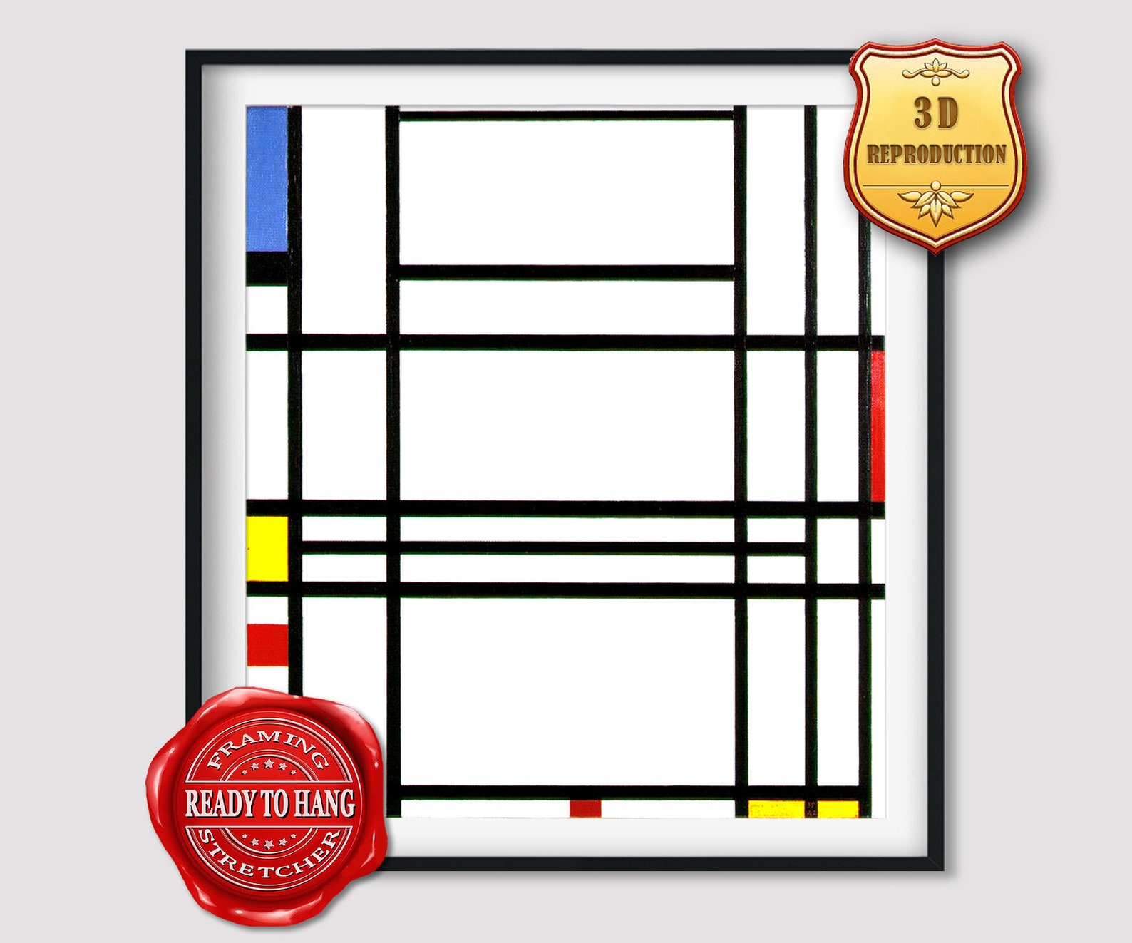Piet Mondrian Composition No 10 Giclee Print Reproduction Painting ...