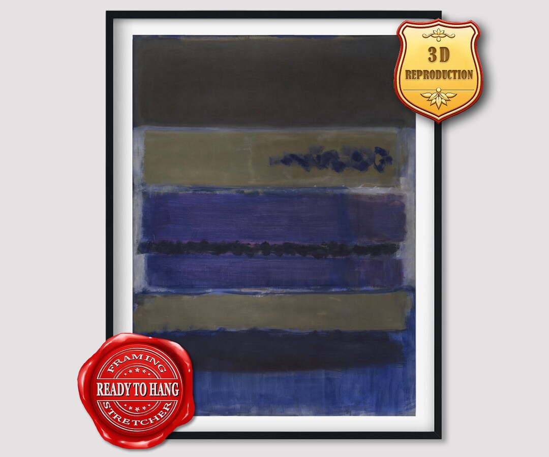 Mark Rothko No 5 Giclee Print Texture Gel Reproduction Painting Large ...