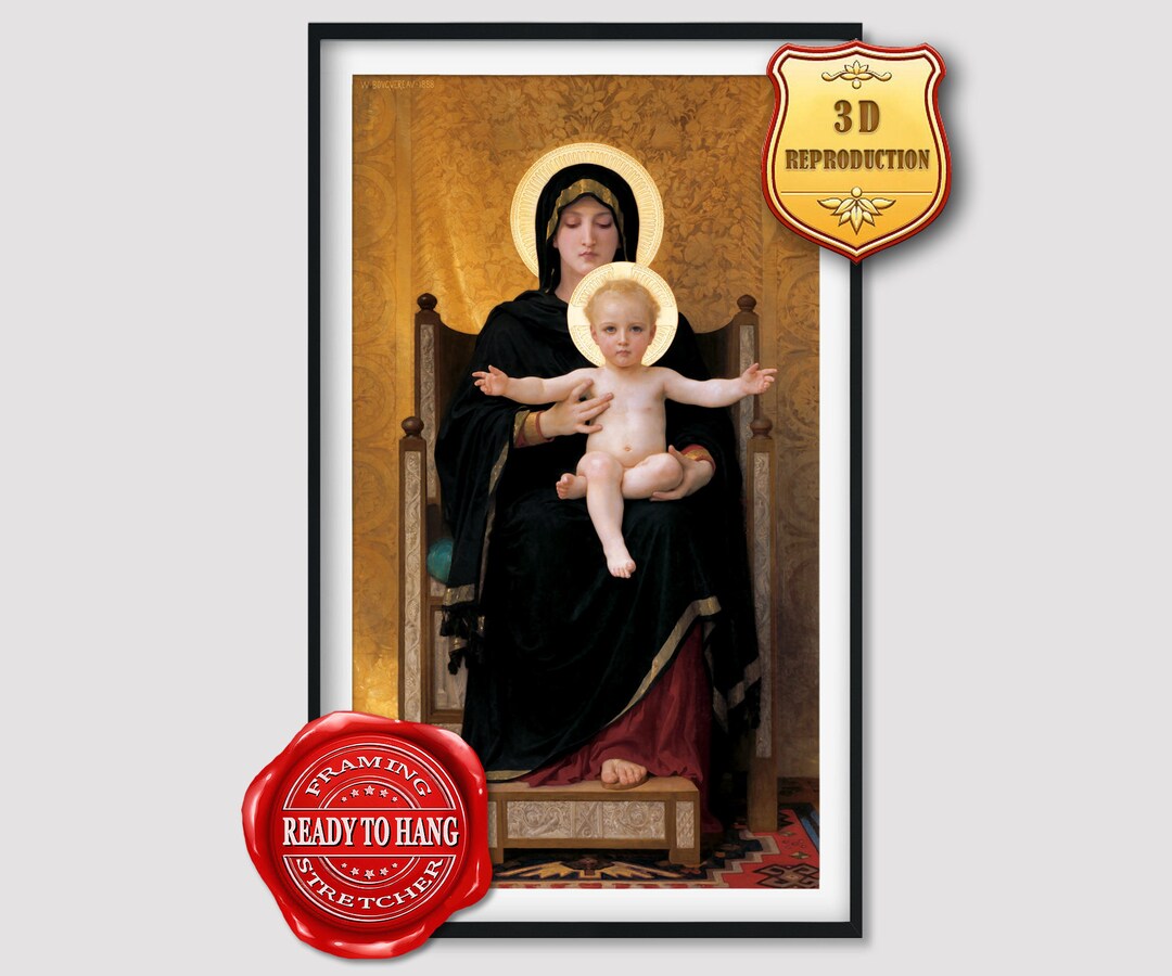 William-adolphe Bouguereau Virgin and Child Giclee Print Reproduction ...