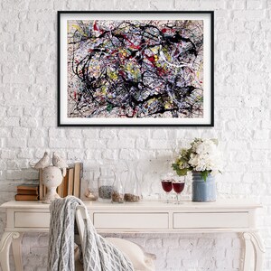 Jackson Pollock Number 34 Giclee Print Texture Gel Reproduction ...