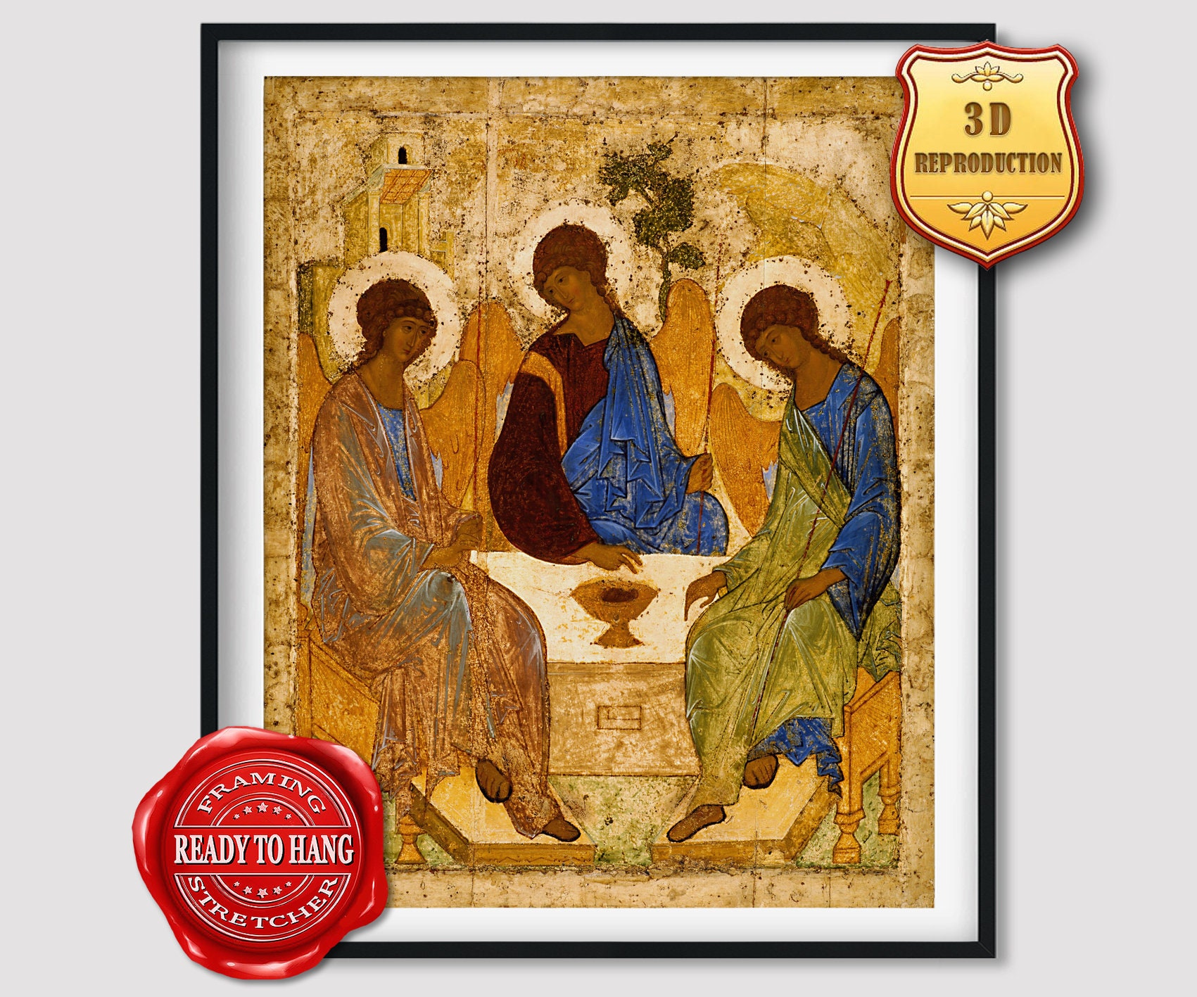 Andrei Rublev the Trinity Giclee Print Texture Gel - Etsy Canada