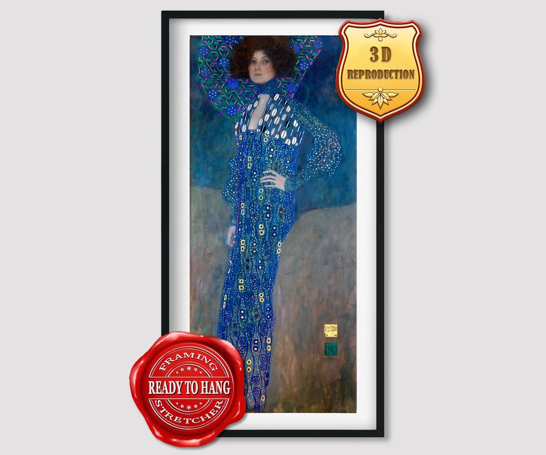 Gustav Klimt Portrait of Emilie Louise Flöge Giclee Print Reproduction ...