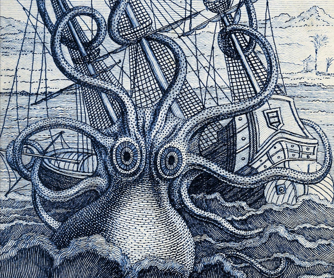 Pierre Denys De Montfort Colossal Octopus Kraken Giclee Print - Etsy UK