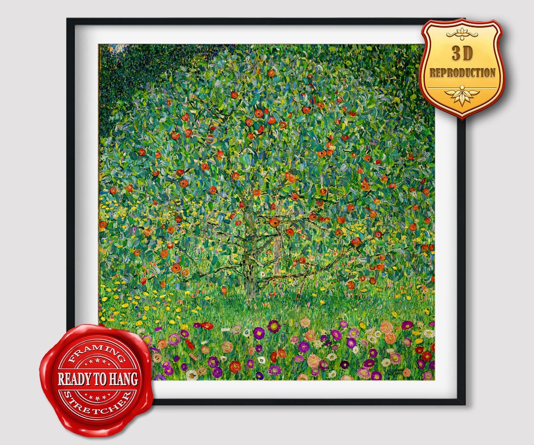Gustav Klimt Apple Tree I Giclee Print Texture Gel Reproduction ...