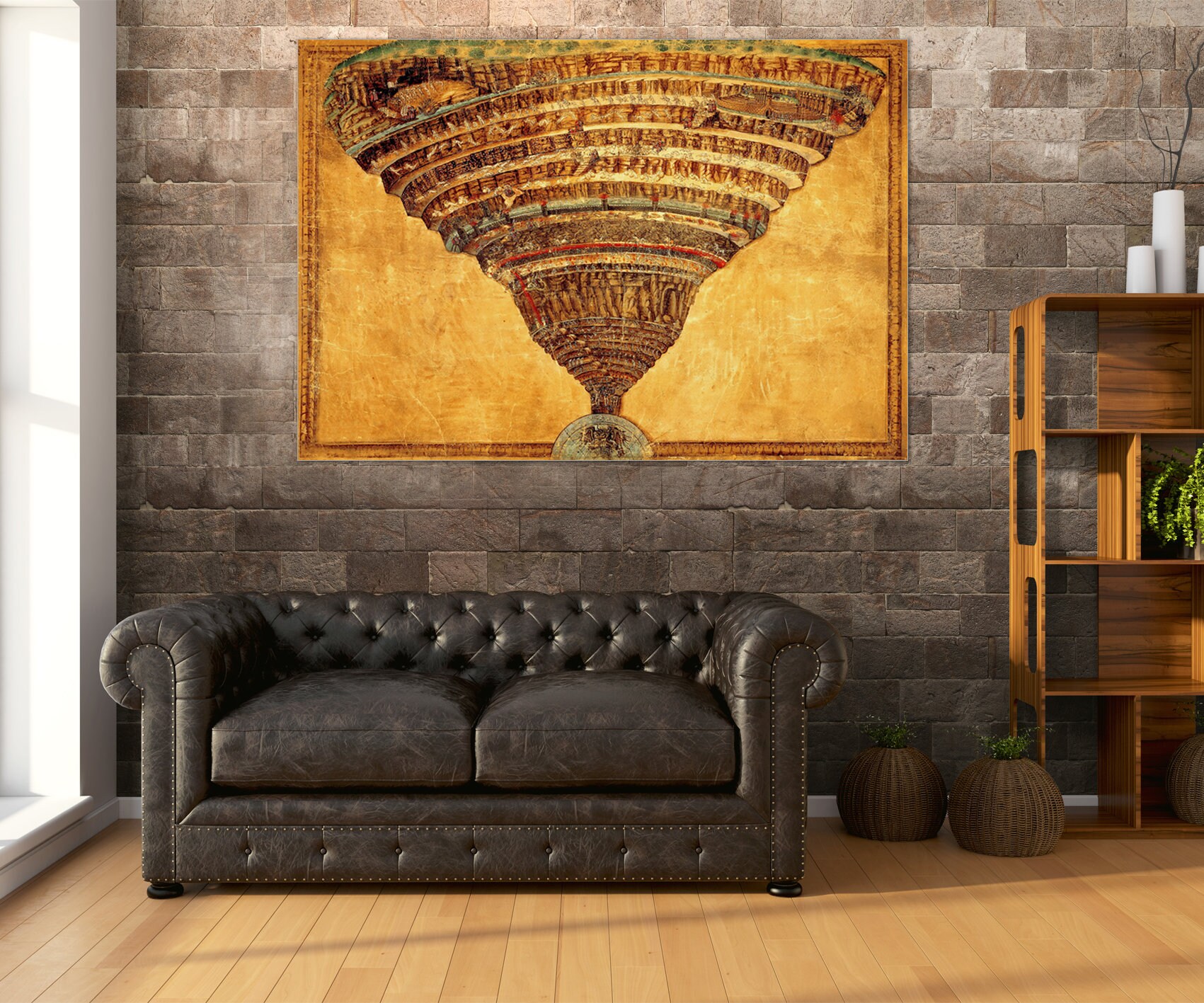 Sandro Botticelli Chart of Hell Giclee Print Reproduction | Etsy UK