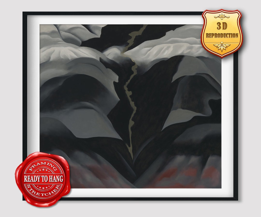 Georgia O'keeffe Black Place III Giclee Print Reproduction Painting ...